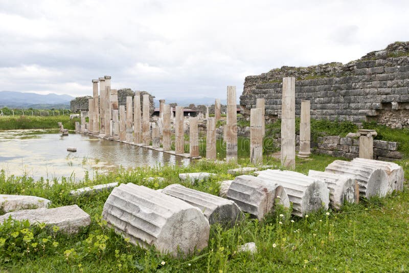 Ruins of Magnesia stock photo. Image of backgrounds, anatolia - 30986842