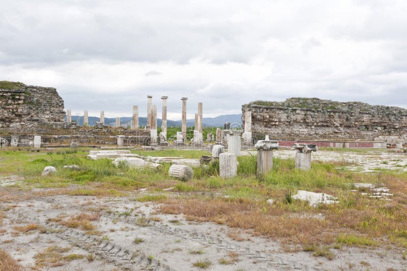 Ruins of Magnesia stock photo. Image of built, anatolia - 49728056