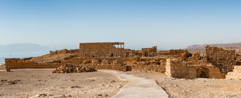 Ruins of Masada stock photo. Image of israel, desert - 53707410