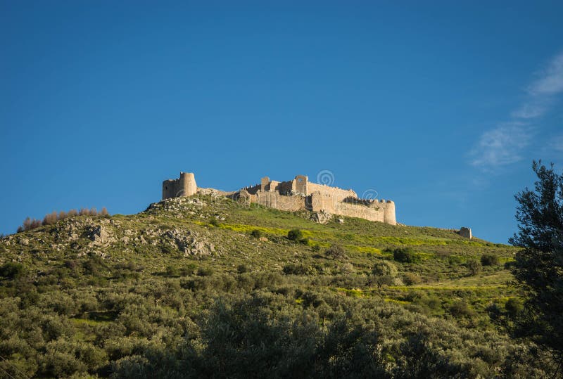 Ruins of Medieval Castle in Argos on Peloponnese in Greece Stock Photo ...
