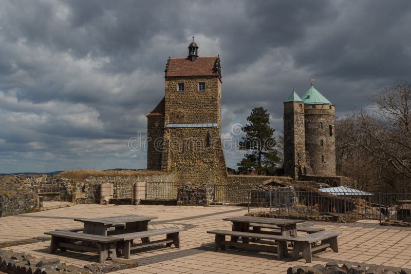 Burg Stolpen stock image. Image of turm, fels, sachsen - 9932327