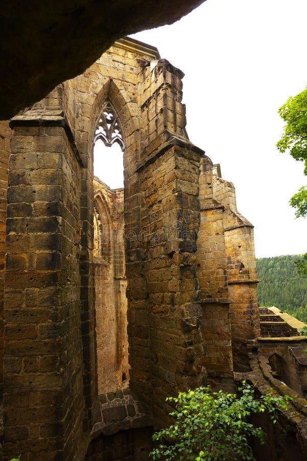 Medieval Gothic Church Ruins Stock Photo - Image of eurasia, brick ...
