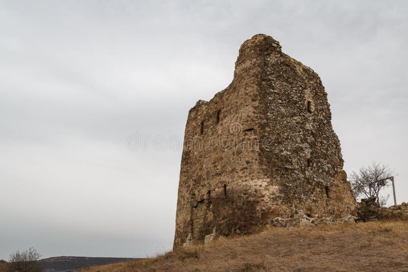 Ruins of the Medieval Walled Monastery of Jvari Stock Photo - Image of ...