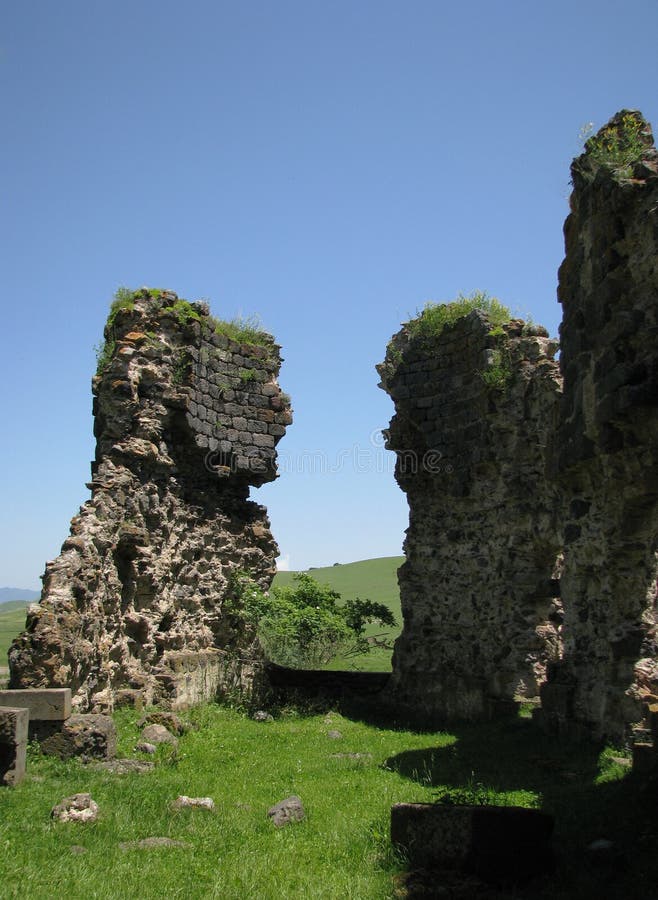 Ruins of monastery stock photo. Image of doorway, bricked - 18040754
