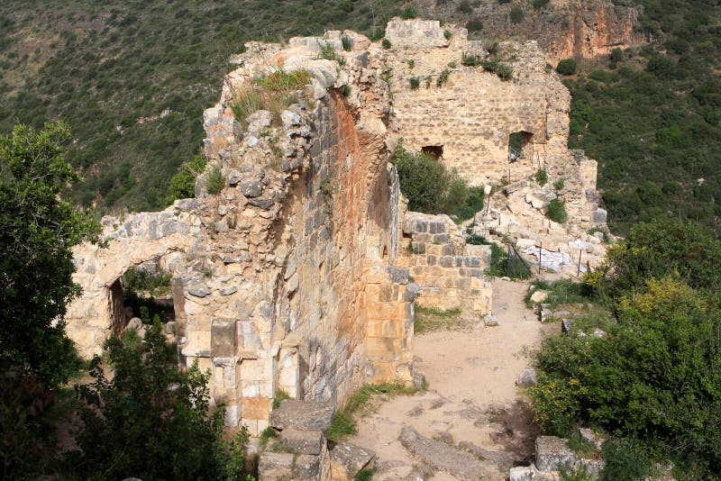 Monfort castle, Israel stock image. Image of destinations - 5828883