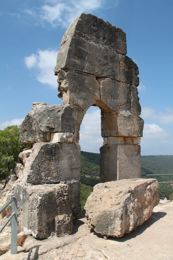 Monfort castle, Israel stock image. Image of destinations - 5828883