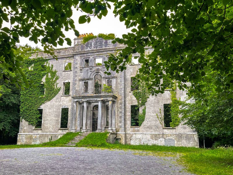 Ruins of Moore Hall County Mayo Ireland Stock Image - Image of 1800 ...