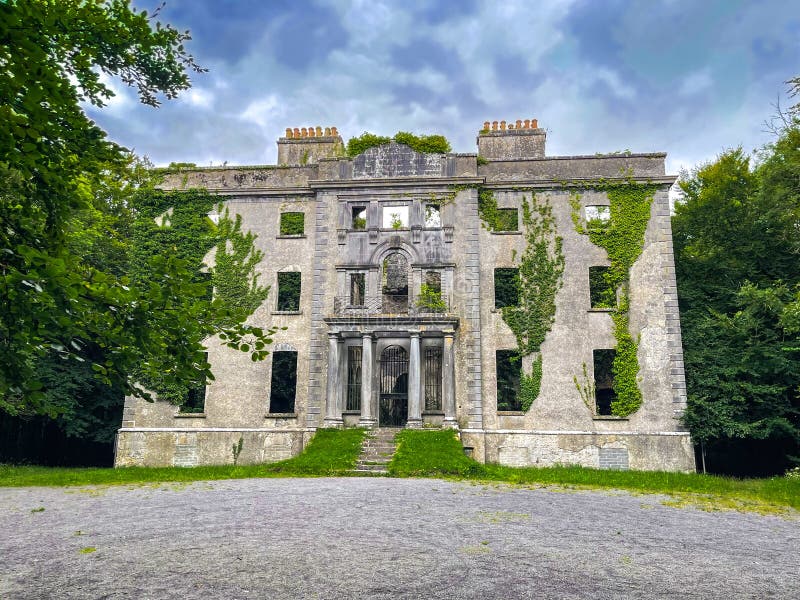 Ruins of Moore Hall County Mayo Ireland Stock Photo - Image of designed ...