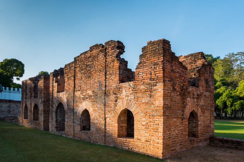 Ruins Museum Thailand stock photo. Image of attraction - 73665636
