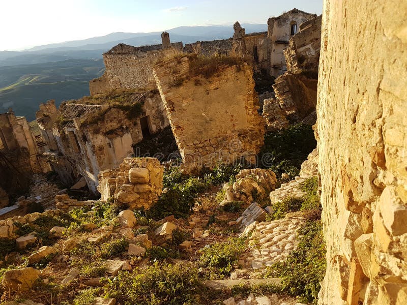 Ruins nearly destroyed stock photo. Image of colors, ruins - 85289522