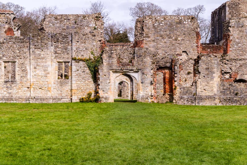 Ruins of Netley Abbey a Cistercian Monastery Stock Image - Image of ...