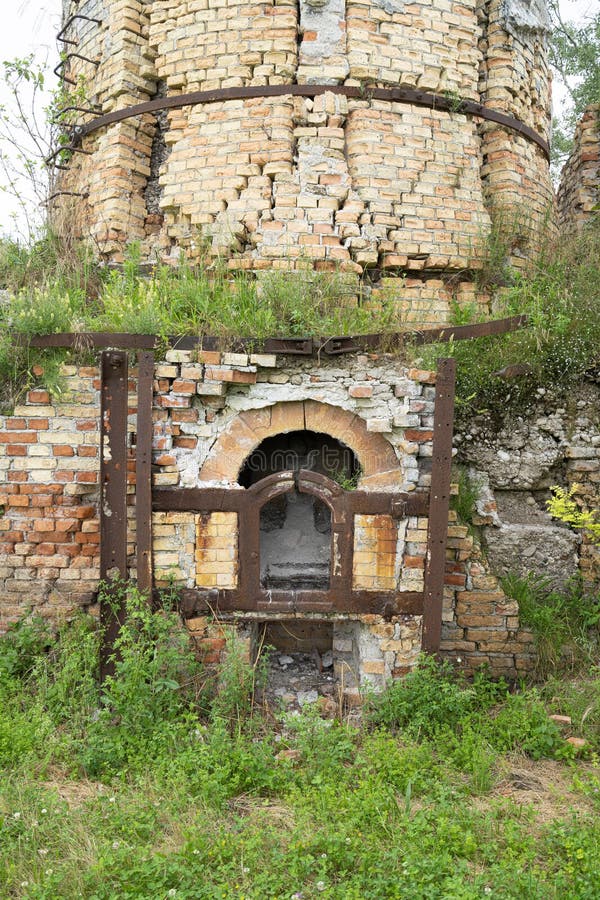 Old abandoned furnace stock photo. Image of damaged - 322369484