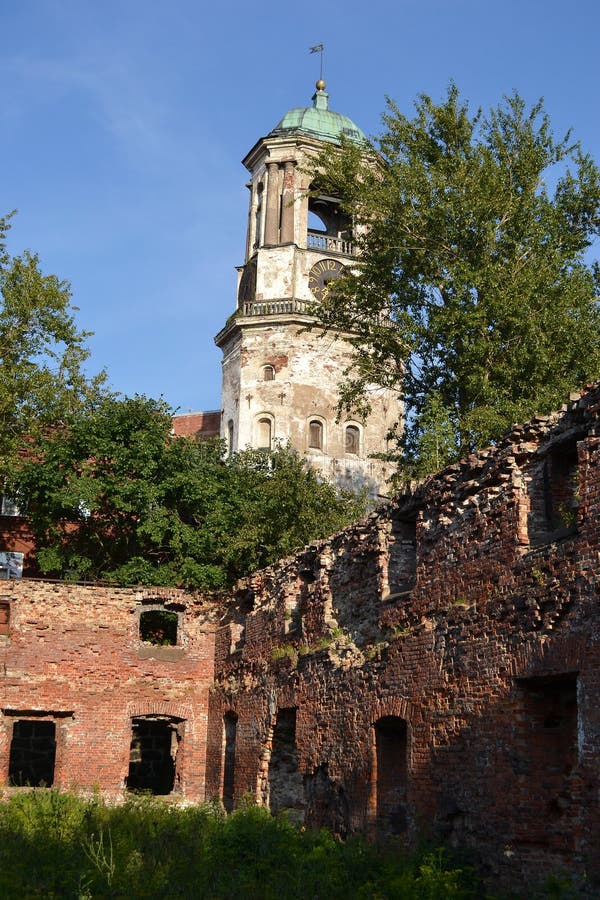 The Ruins of an Old Buildingin, Vyborg Stock Image - Image of russia ...