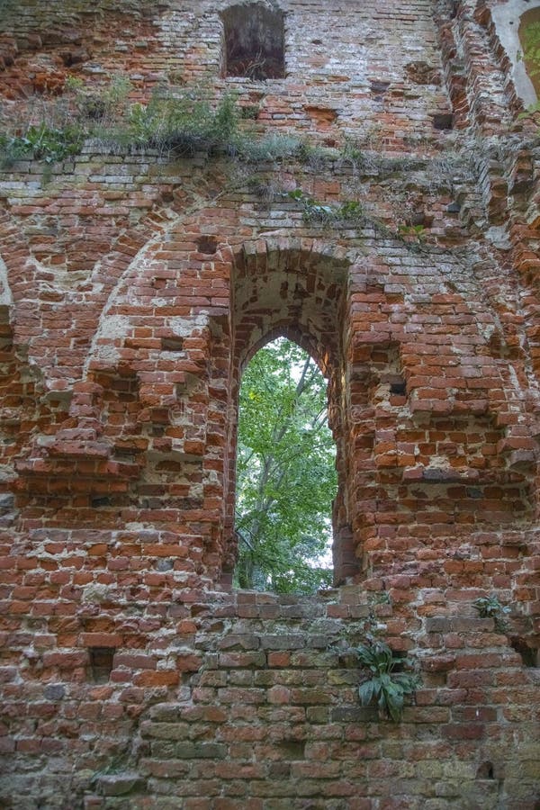 Ruins of the Old Castle Balga in Germany Stock Photo - Image of brick ...