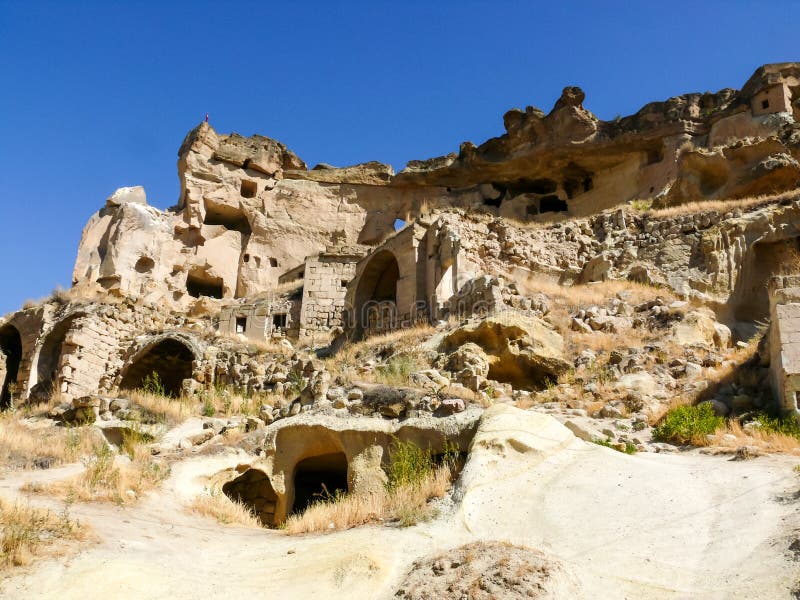 Ruins of an Old City in Cappadocia, Turkey Stock Photo - Image of rock ...