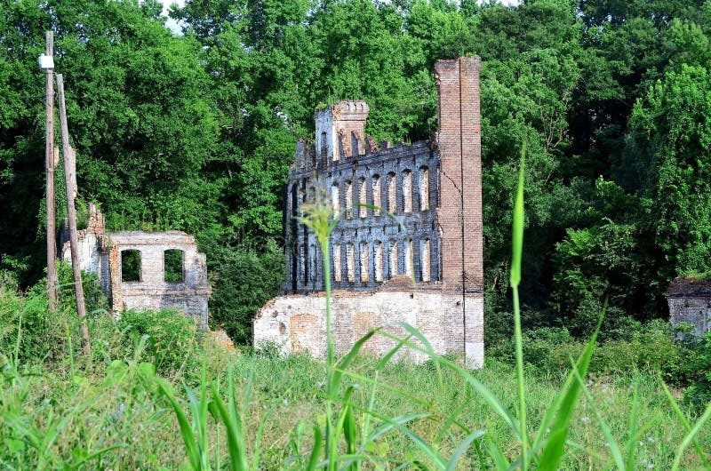 Ruins of Old Factory Mill stock image. Image of mill - 32190213