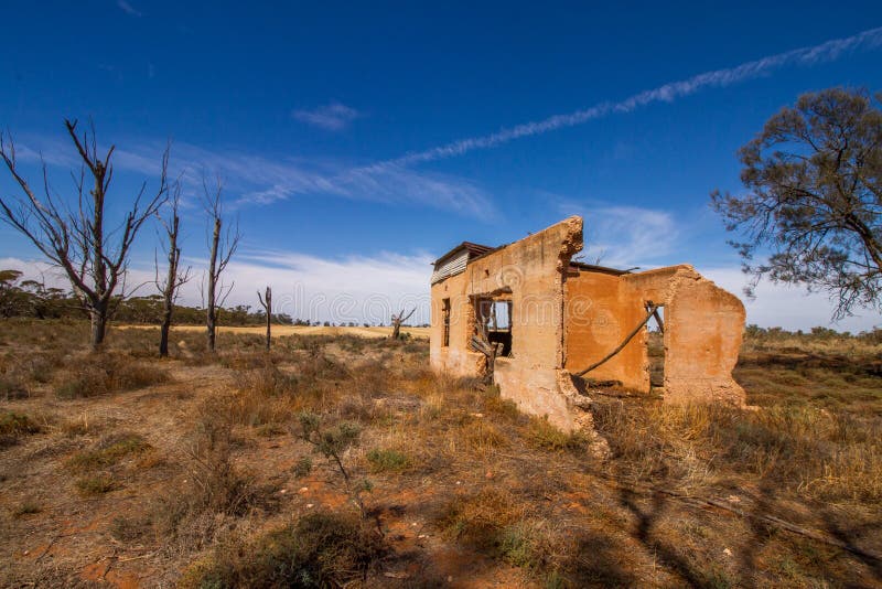 Ruins of old farmhouse stock image. Image of remains - 70611301