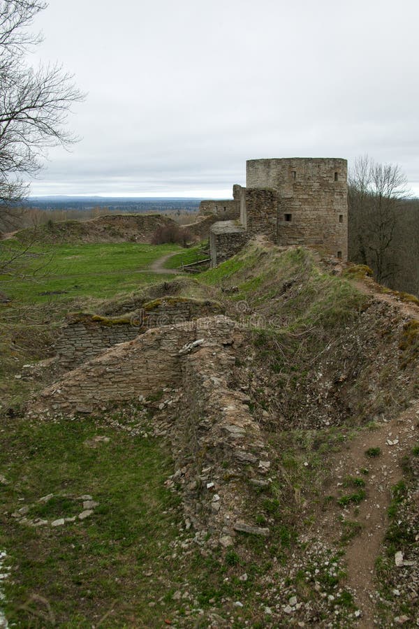 Ruins of Old Fortification stock image. Image of medieval - 51894199