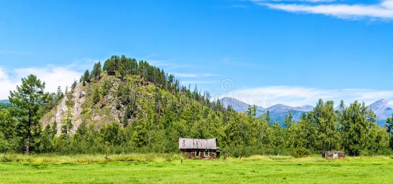 Ruins of an Old House in the Tunka Valley Stock Photo - Image of ...