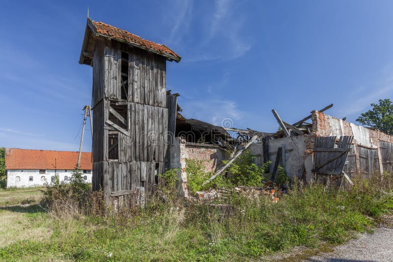 The Ruins of the Old Manor House Stock Photo - Image of destruction ...