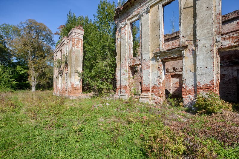 The Ruins of the Old Manor House Stock Image - Image of architecture ...