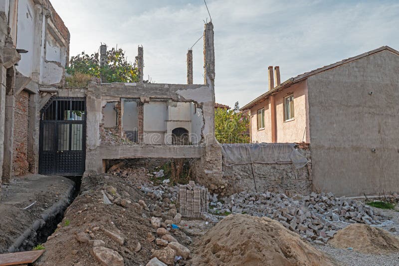 The Ruins of an Old and Ruined House Stock Image - Image of history ...