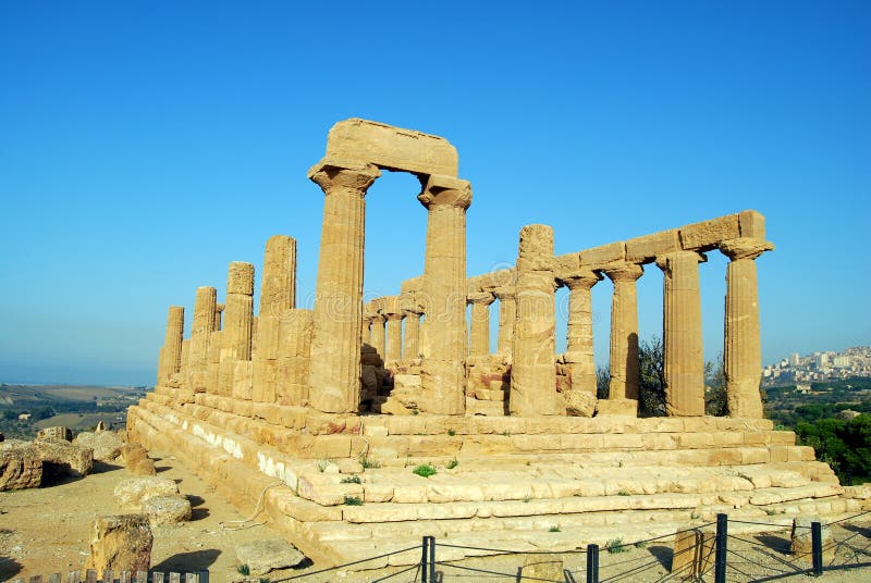 Ruins of Old Temple in Valley of Gods Agrigento Stock Image - Image of ...