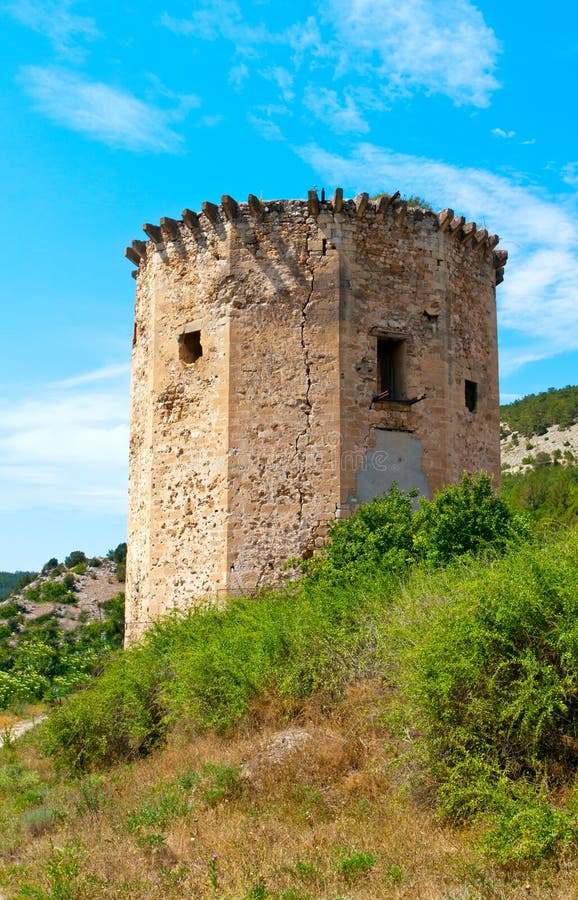 Ruins of old tower stock photo. Image of home, landscape - 25879360