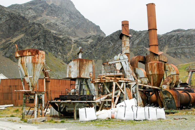 Ruins of Old Whale Oil Factory Stock Image - Image of pipe, industrial ...