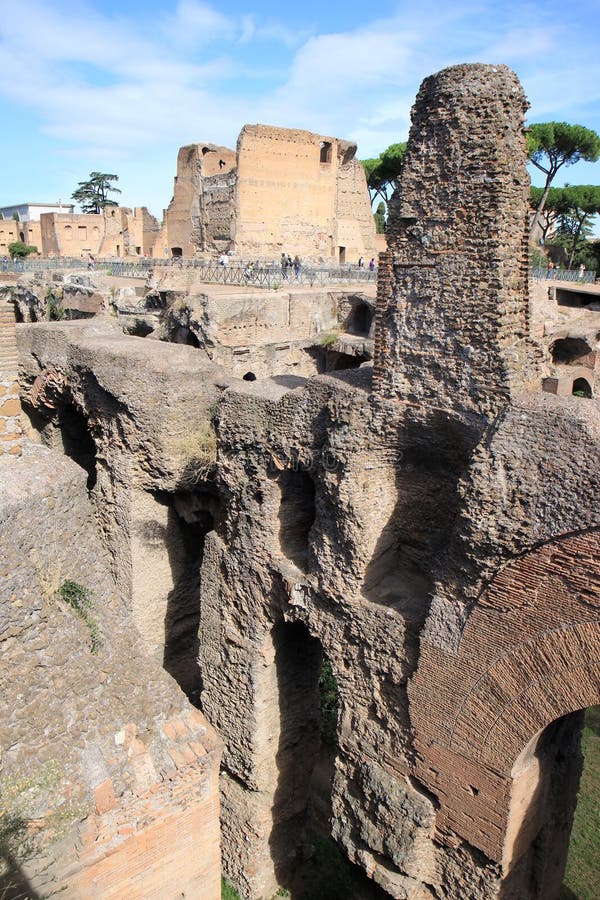 Ruins at the Palatine Hill in Rome, Italy Editorial Stock Image - Image ...