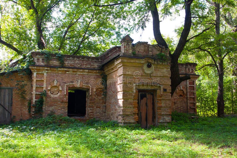 Ruins in park stock photo. Image of object, facade, concrete - 26831944