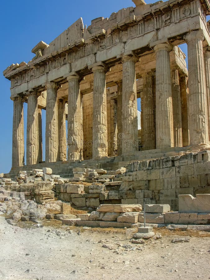 Ruins of Parthenon, Athens, Greece Stock Image - Image of parthenon ...