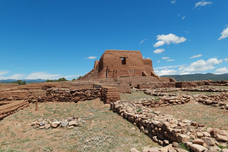 Ruins at Pecos stock photo. Image of aged, ruins, pecos - 57202492