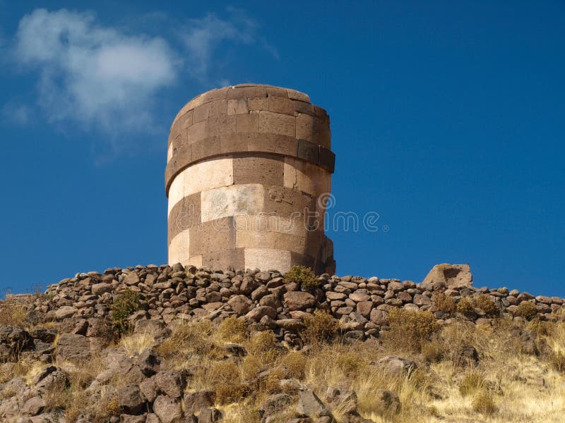 Ruins in Peru tower grave stock photo. Image of architecture - 134506000