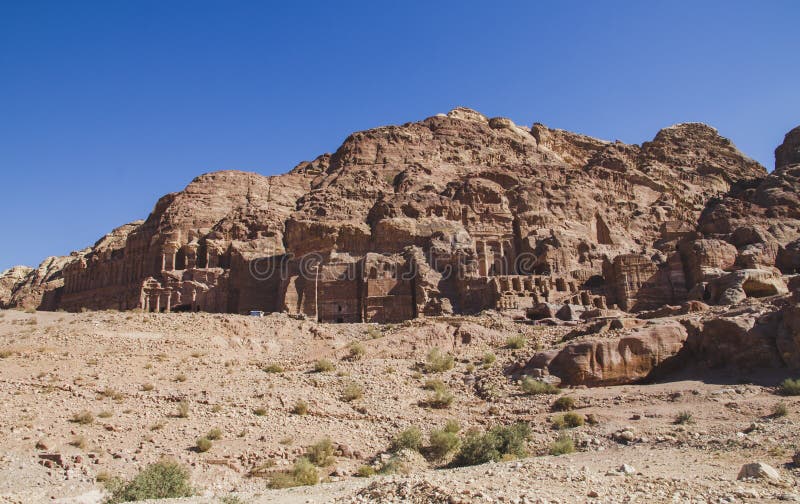 Ruins of Petra stock photo. Image of gorge, famous, city - 112689372