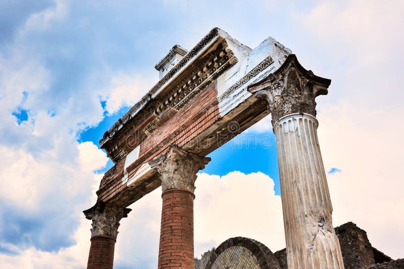 Antique Portico stock photo. Image of forum, pillar, historical - 21218852