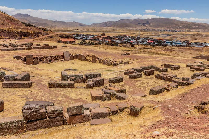 Ruins of Pukara Archaeological Complex, Pe Stock Image - Image of ...
