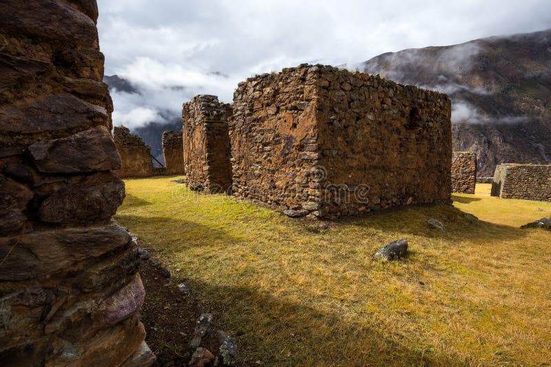 The Ruins of the Pumamarka (Puma Marka) Village in Peru Stock Photo ...
