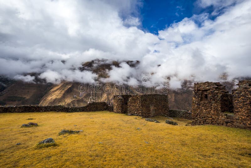 The Ruins of the Pumamarka (Puma Marka) Village in Peru Stock Photo ...