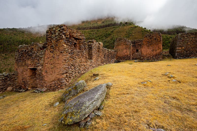 The Ruins of the Pumamarka (Puma Marka) Village in Peru Stock Photo ...