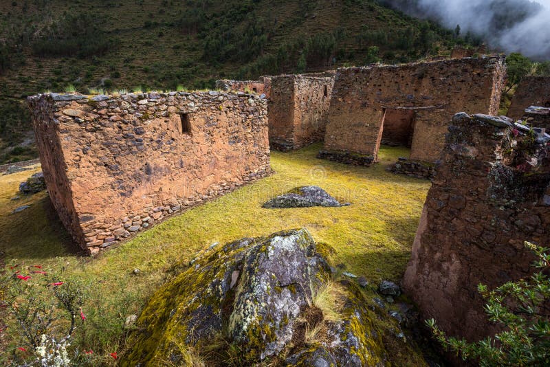 The Ruins of the Pumamarka (Puma Marka) Village in Peru Stock Image ...