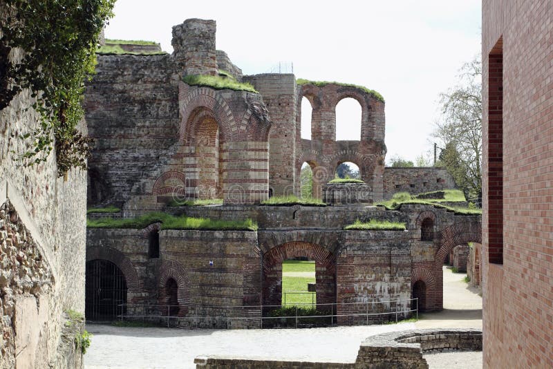 Ruins of Roman baths stock image. Image of unesco, ruins - 24597209