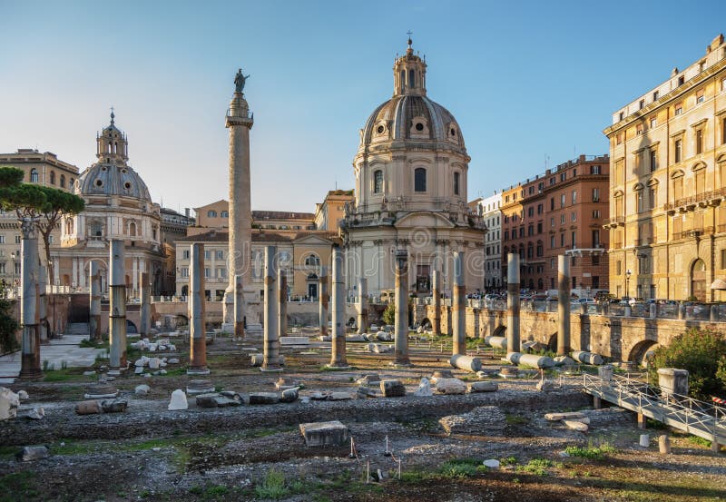 Ruins of Rome stock photo. Image of history, blue, place - 32748970