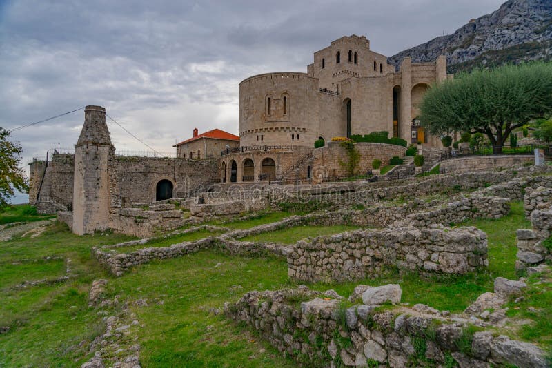 The Ruins of Rozafa Castle in Shkoder, Albania Stock Photo - Image of ...