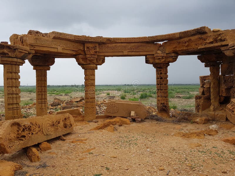 Ruins of sindh stock photo. Image of fortification, landmark - 242273224