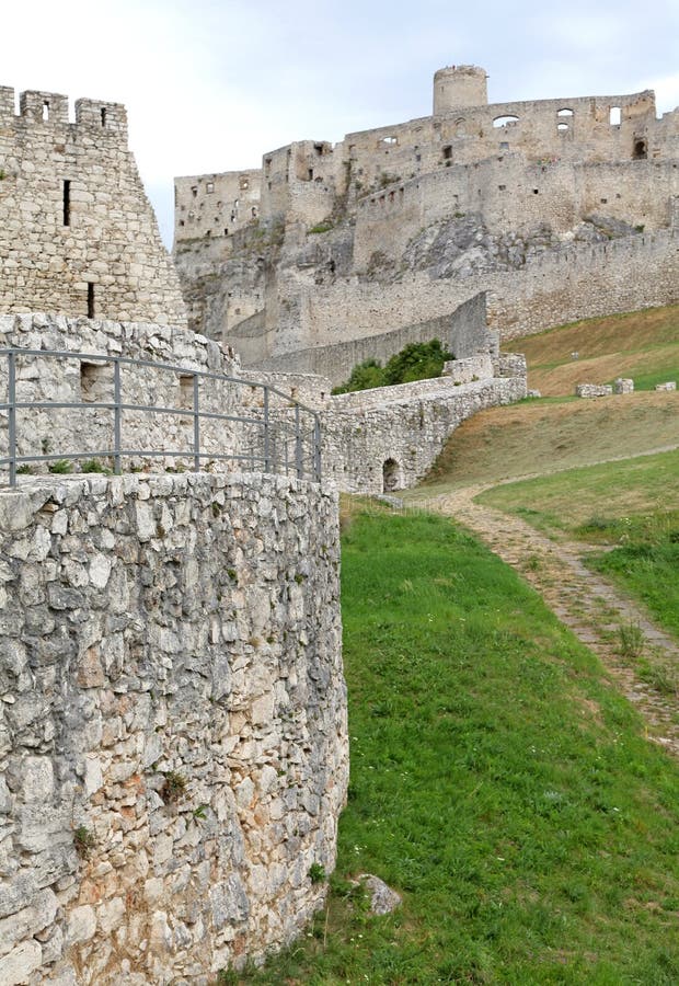 The Ruins of Spis Castle, Slovakia Stock Photo - Image of region ...