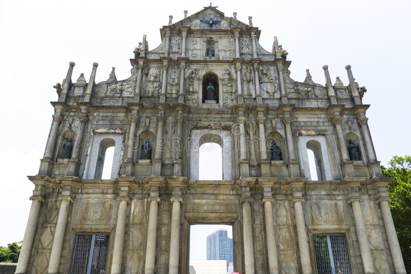 The Ruins of St. Paul S in Macau, the Ruins of a 17th Century Catholic ...