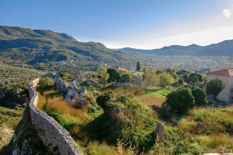 Ruins of Stari Grad Bar in Montenegro Stock Image - Image of kotor ...