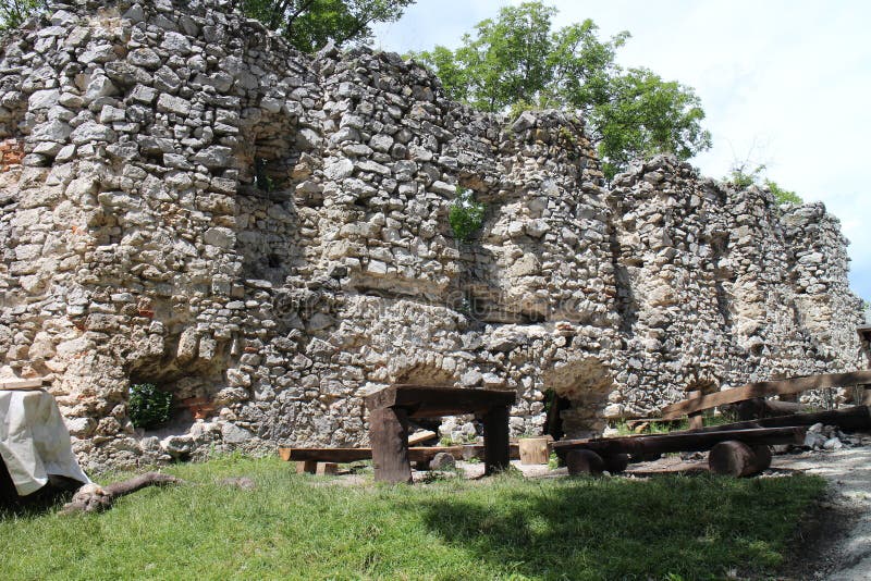 Ruins of Tematin Castle, Slovakia Stock Image - Image of western, ruins ...