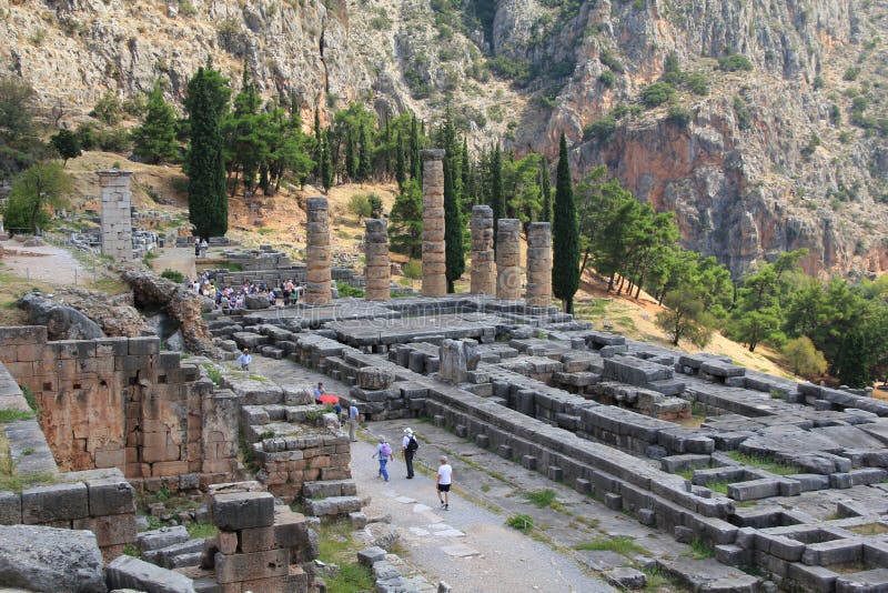 Delphi ruins in greece editorial image. Image of delphi - 88668840